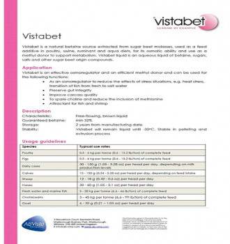 Vistabet Liqiud | Bioscience Animal Health